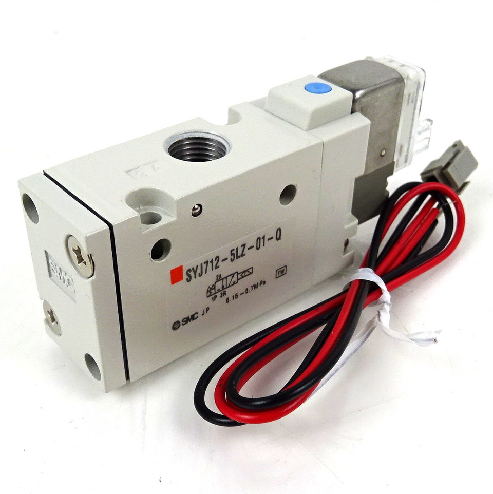Solenoid Valve SYJ712-5LZ-01-Q SMC 3/2 0.15-0.7MPa 24VDC - Axxa - Motor Control & Automation